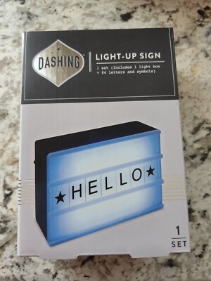 LED Light Up Marquee Light Box Sign Includes 84 letters & Symbols | eBay