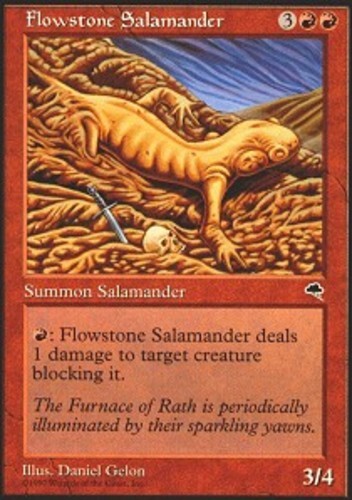 MTG magic cards 2x Flowstone Salamander Tempest Light Play, English | eBay