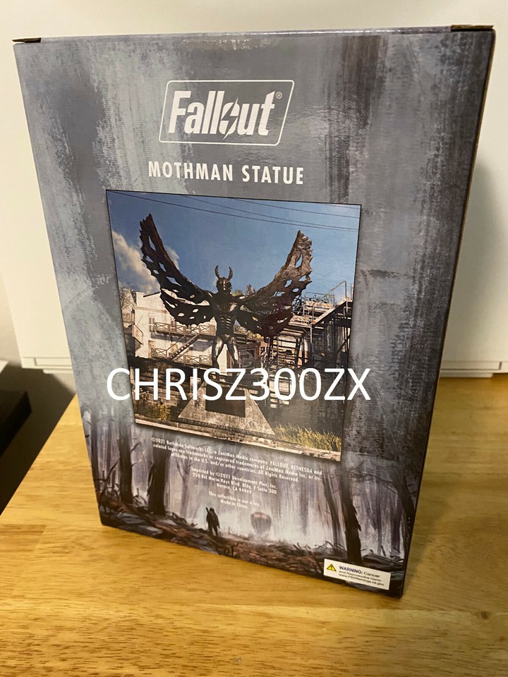 Fallout 4 76 New Vegas Mothman Statue Polyresin Figure 8.27" + Museum ...