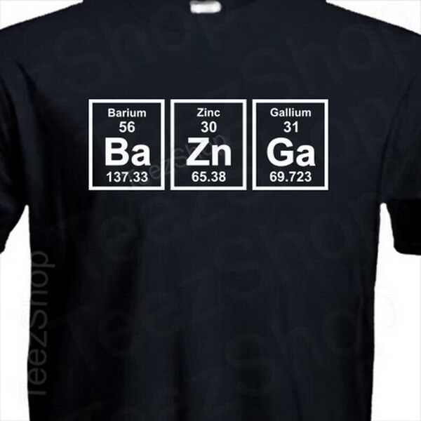 BaZnGa Funny Periodic Table bazinga Element theory Science BIG BANG ...