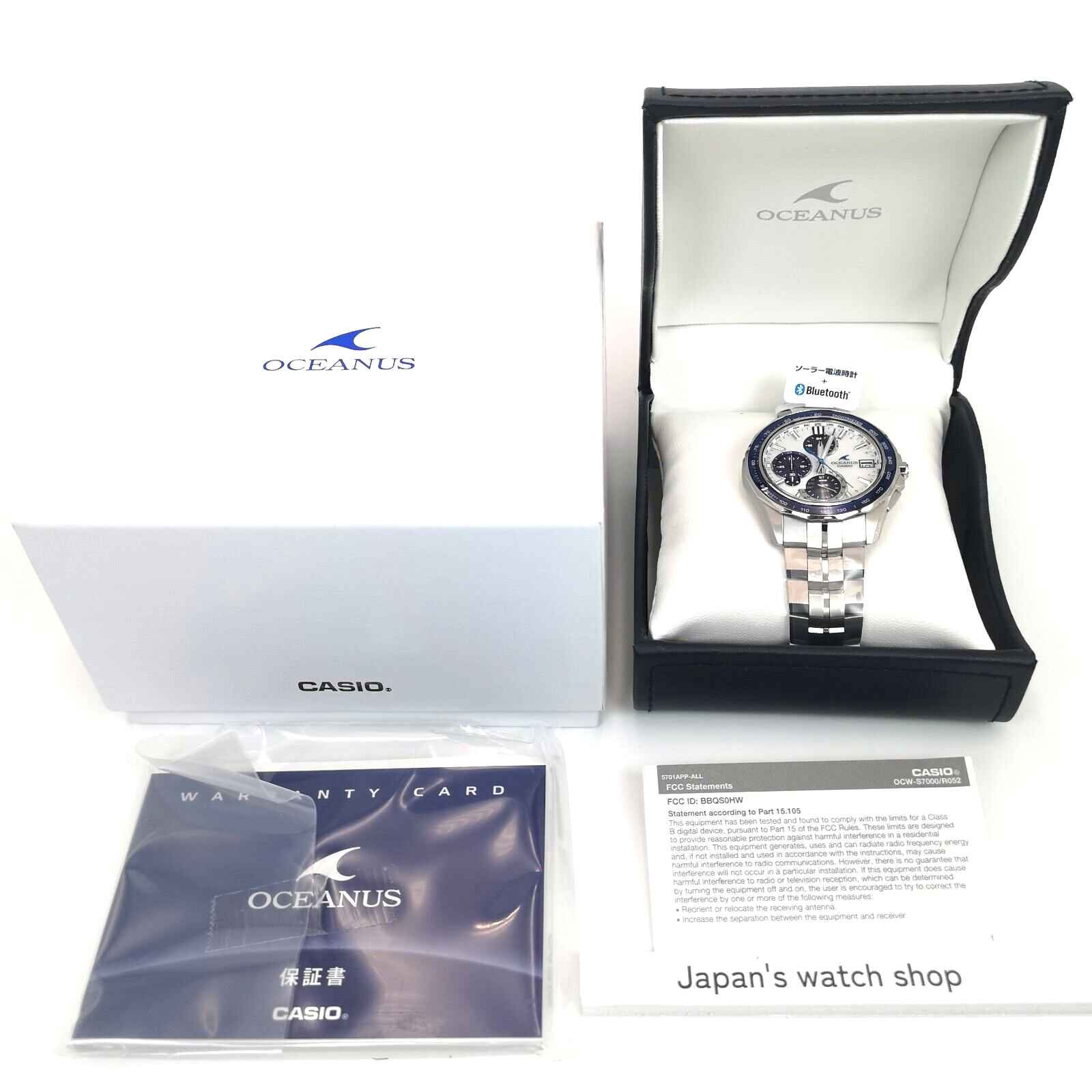 CASIO OCEANUS Manta S7000 Series OCW-S7000D-7AJF Silver Men's Watch New ...