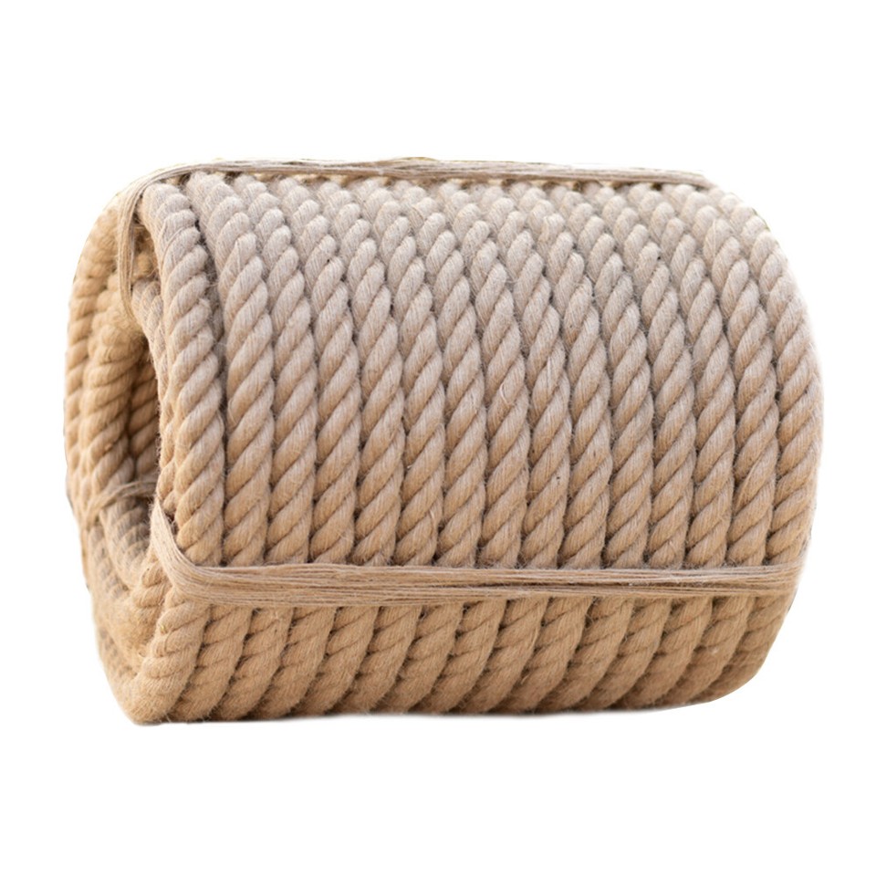 Natural Thick Hemp Rope Twisted Strong Jute Rope 4-Strand Burlap Rope ...