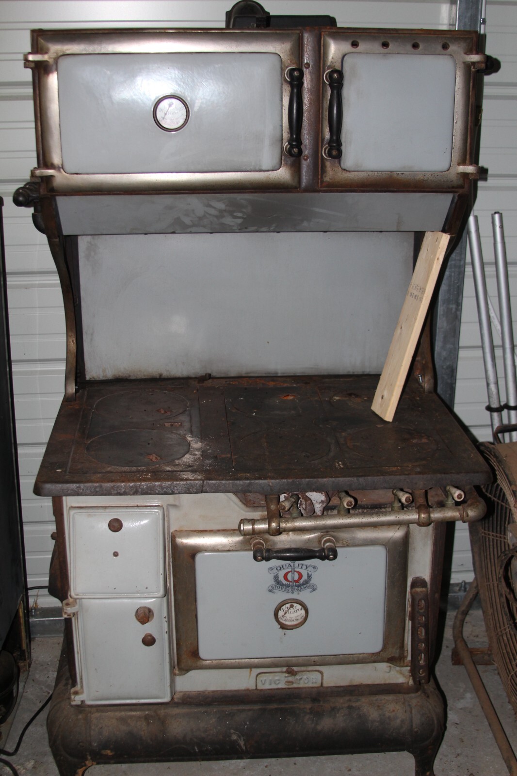 Antique Cook Wood/Gas stove by VICTOR | eBay