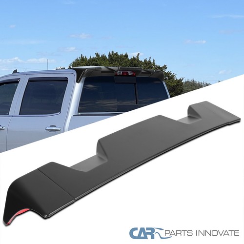 Fits 14-17 GMC Sierra 1500 Matte Black Unpainted Roof Rear Cab Spoiler ...
