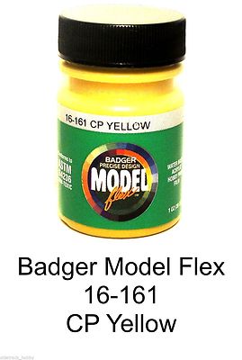 Badger Model Flex 16-161 CP Canadian Pacific Yellow 1 oz Acrylic Paint ...