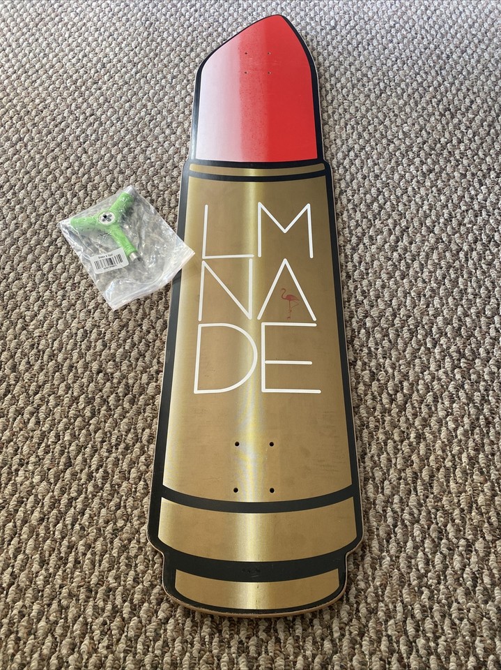 Bullet Longboard 40”X 9.5” RARE NOS DECK BY MADRID 26”WB Clear Grip ...
