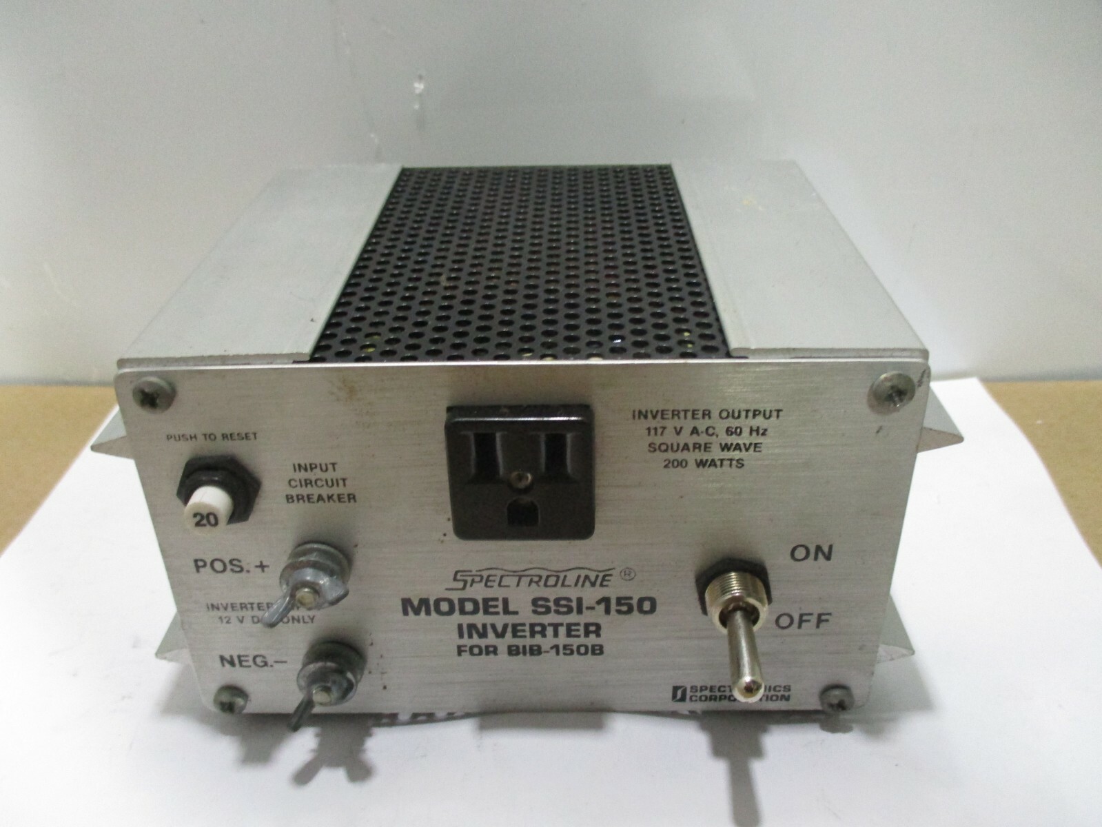 SPECTROLINE SSI-150 INVERTER FOR BIB-150B | eBay