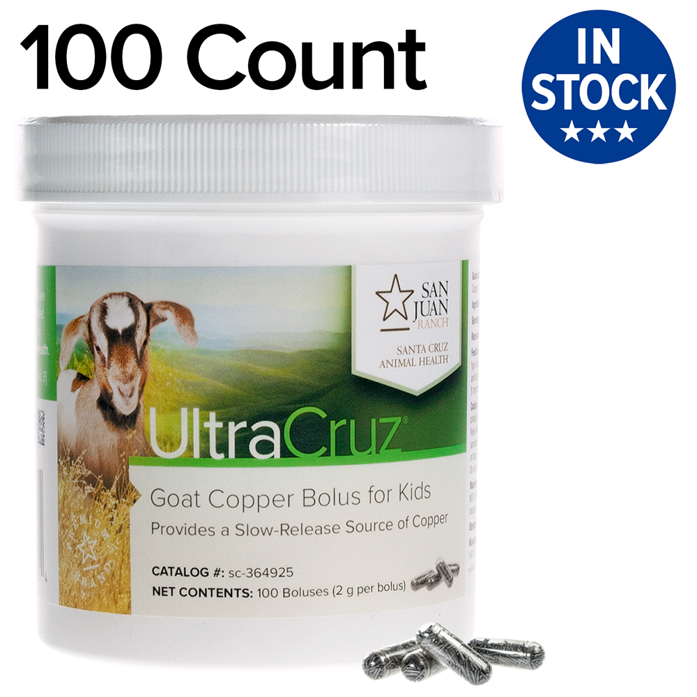 UltraCruz Goat Copper Bolus Supplement for Kid Goats, 100 Count x 2 ...