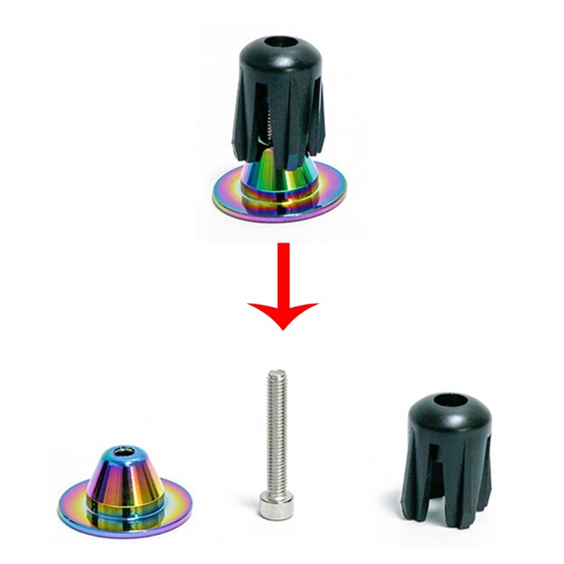 1 Pair Aluminum Handlebar Grips Handle End Plugs Stoppers | eBay