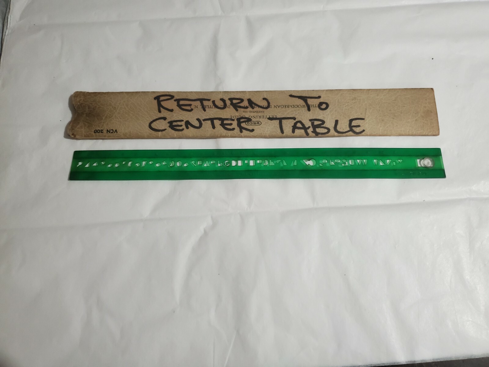 Vintage Wrico Lettering guide VCN 200 The Wood Regan Instrument co | eBay
