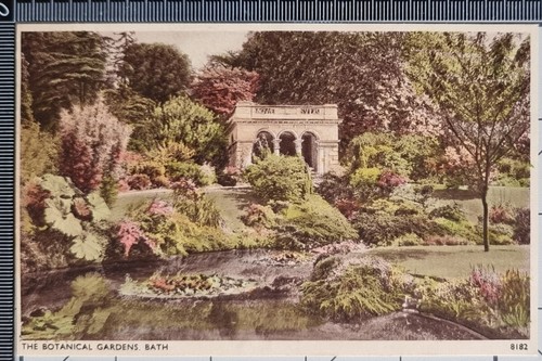 OLD POSTCARD BATH THE BOTANICAL GARDENS | eBay