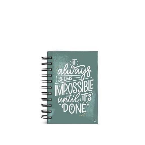 A6 Quote Hardback Spiral Notebook Lined Ruled Planner Writing Pad Notes ...