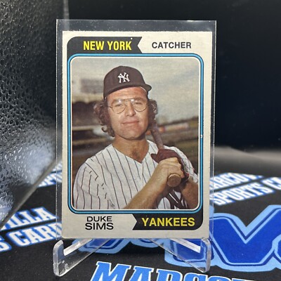 1974 Topps Baseball #398 Duke Sims New York Yankees EX++ (A) | eBay