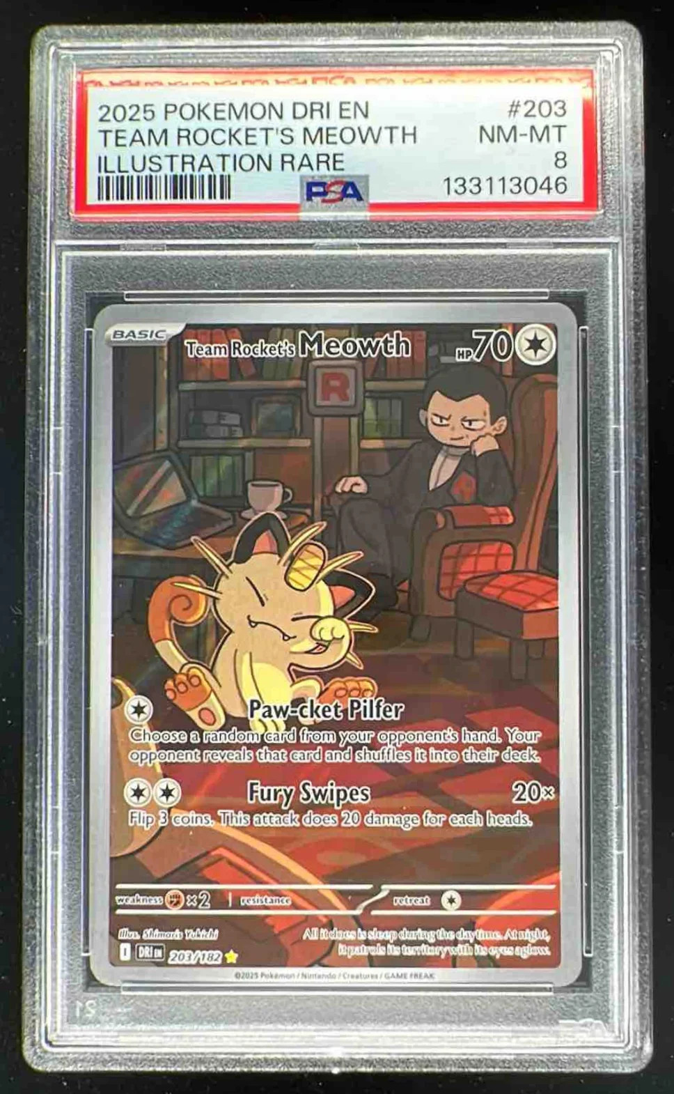 Team Rocket's Meowth 2025 Scarlet & Violet: Destined Rivals #203/182 ...