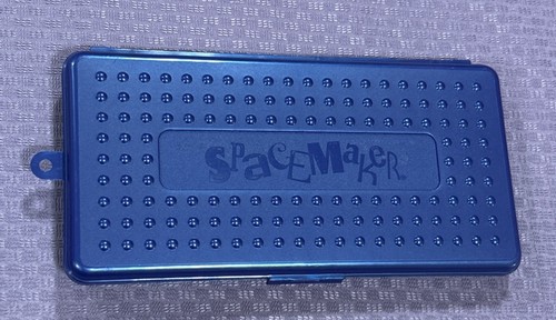 Spacemaker Thin Flat Pencil Box 10.5”x5”x1” Dark Blue | eBay