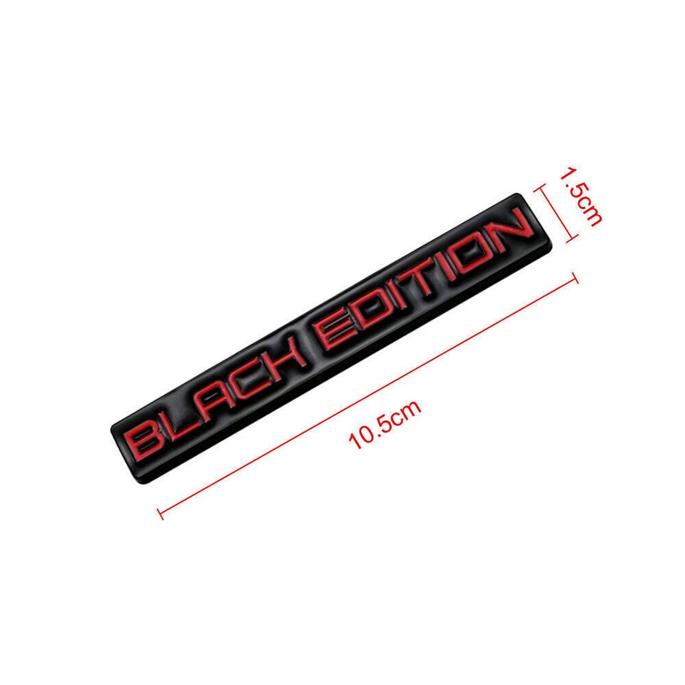 Black Edition Emblem Badge Car Trunk Fender Metal Decal Sticker Auto ...