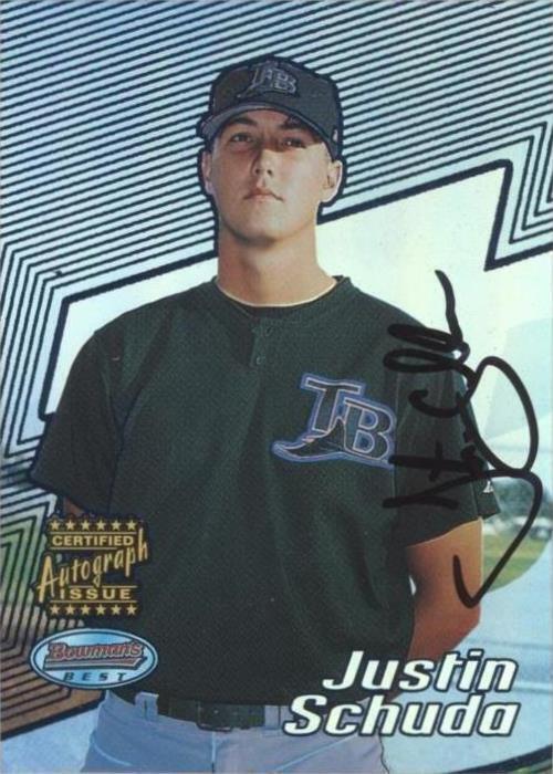 2002 Bowman's Best - Autograph Justin Schuda #161 Blue (AU, RC) for ...