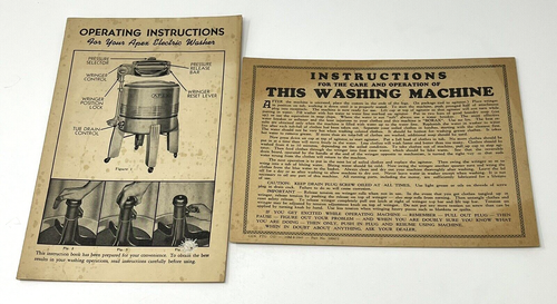 1945 Apex Electric Washers Washing Machine Operating Instructions | eBay