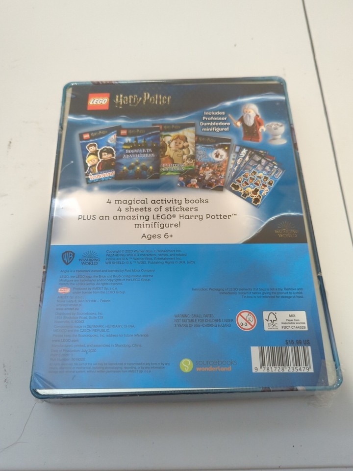 LEGO Harry Potter Tin With 4 Activity Books, Stickers, & Dumbledore ...