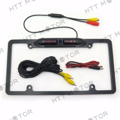 170° Viewing Angle Universal Car License Plate Frame Mount Rear View ...