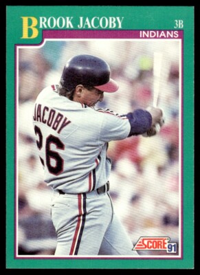 1991 Score #162 Brook Jacoby Cleveland Indians | eBay
