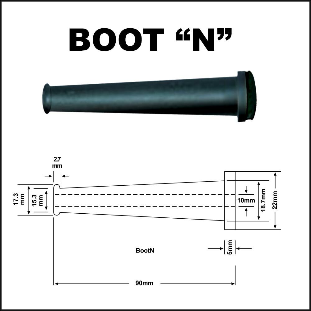Cord Protector Strain Relief Rubber Boot fits 14/3, 12/3 AWG Cords ...
