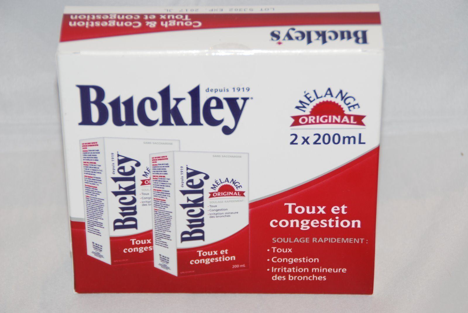 BUCKLEY'S Original Cough and Chest Congestion Syrup 200 MLx2 400ml ...