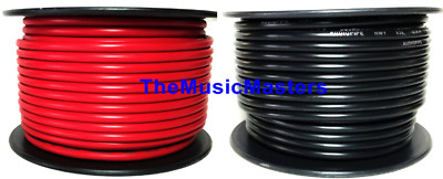 10 Gauge 100' ft each Red Black Auto PRIMARY WIRE 12V Wiring Car Power ...