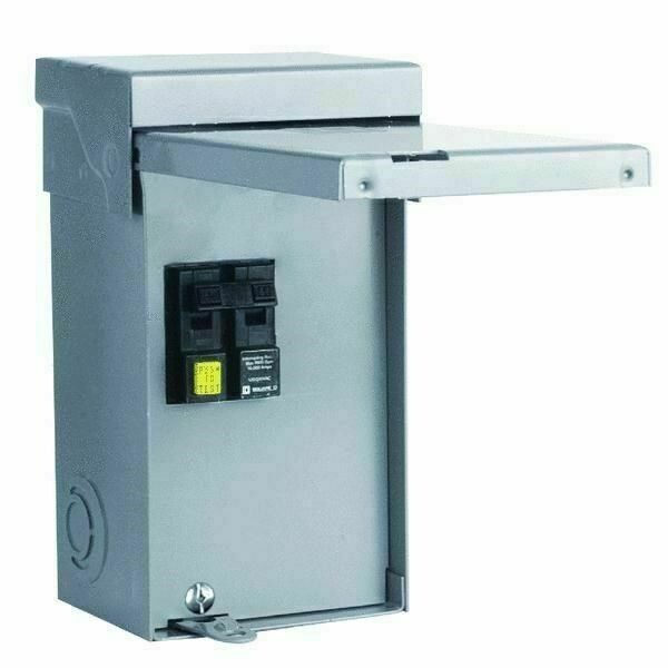 Hot Tub Gfci Breaker Box Midwest UG412RMW250 :: Spa Panel, 50A, 2P,