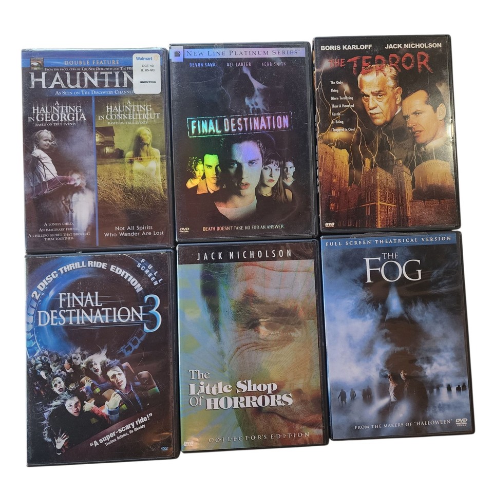 Lot of 20 Assorted Horror Slasher Movies DVDs Classics Unrated R ...