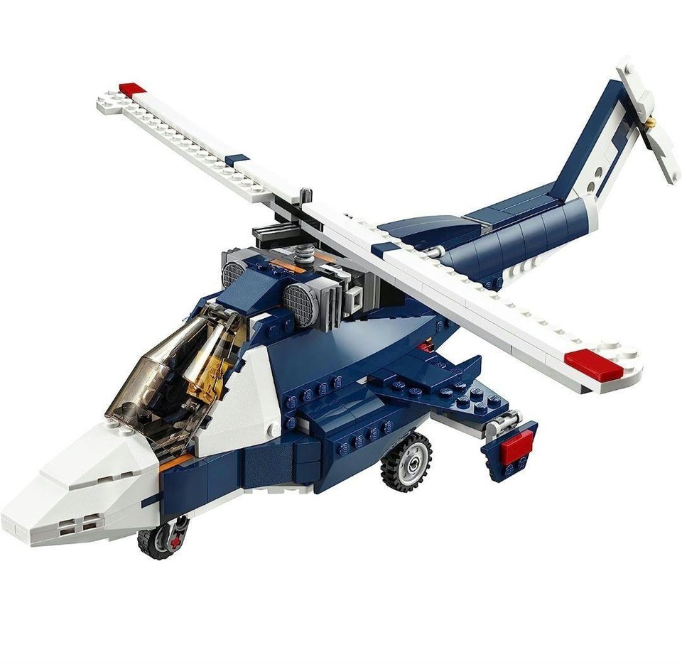 Lego Creator 3-in-1 31039 Rare Blue Fighter Jet - 604 Pieces - | eBay