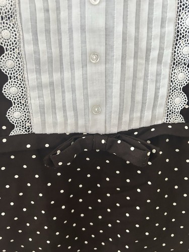 Vintage 60s brown polka dot mod mini dress size 6 | eBay