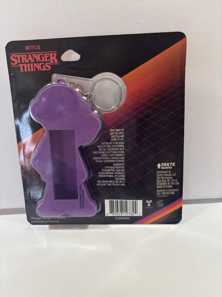 Stranger Things Mixed Berry Flavor Lip Balm Stick With Keychain Holder ...