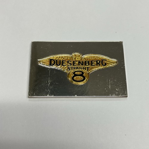 Franklin Mint Automobile Duesenberg Straight 8 Car Emblem Sterling ...