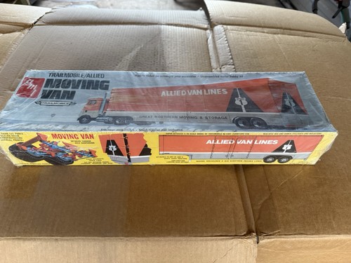 AMT Allied Van Lines Vintage Moving Van Trailer 1/25 Scale Model Kit | eBay