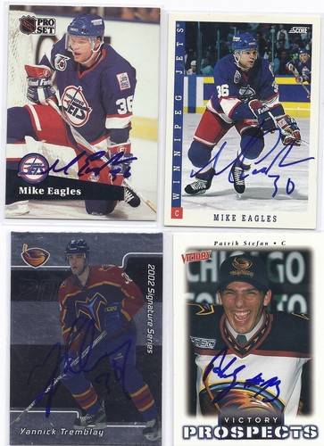 Patrick Stefan Signed / Autographed Hockey Card Atlanta Thrashers 1999 ...