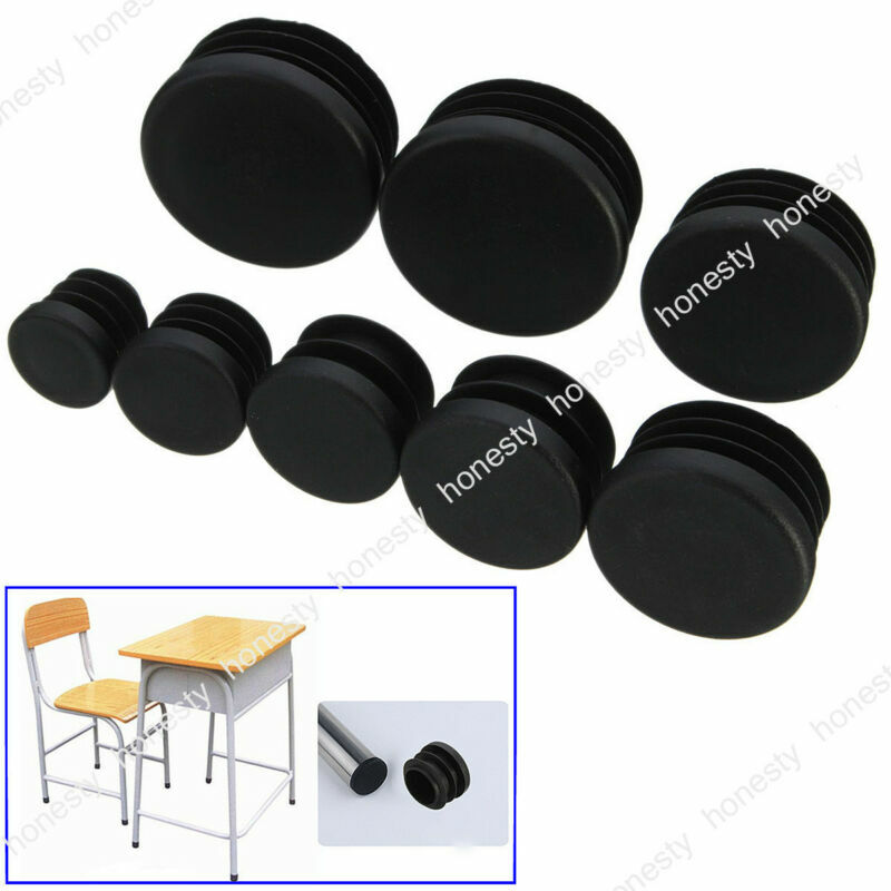 4PCS Round Plastic Chair Leg Glide Cap Plug Tubing Pipe Insert Floor ...