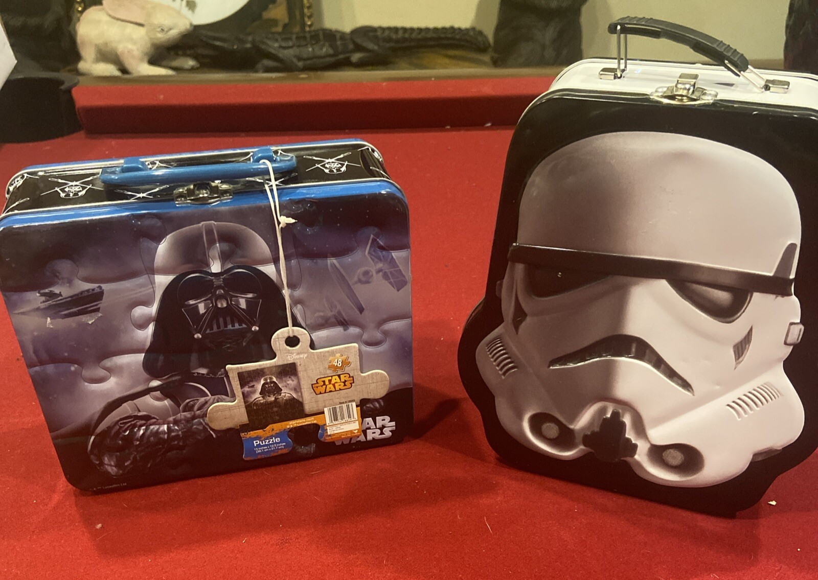 Star Wars Lunch Boxes-Storm Trooper $ Dark Vader With Puzzle-Set Of 2 ...