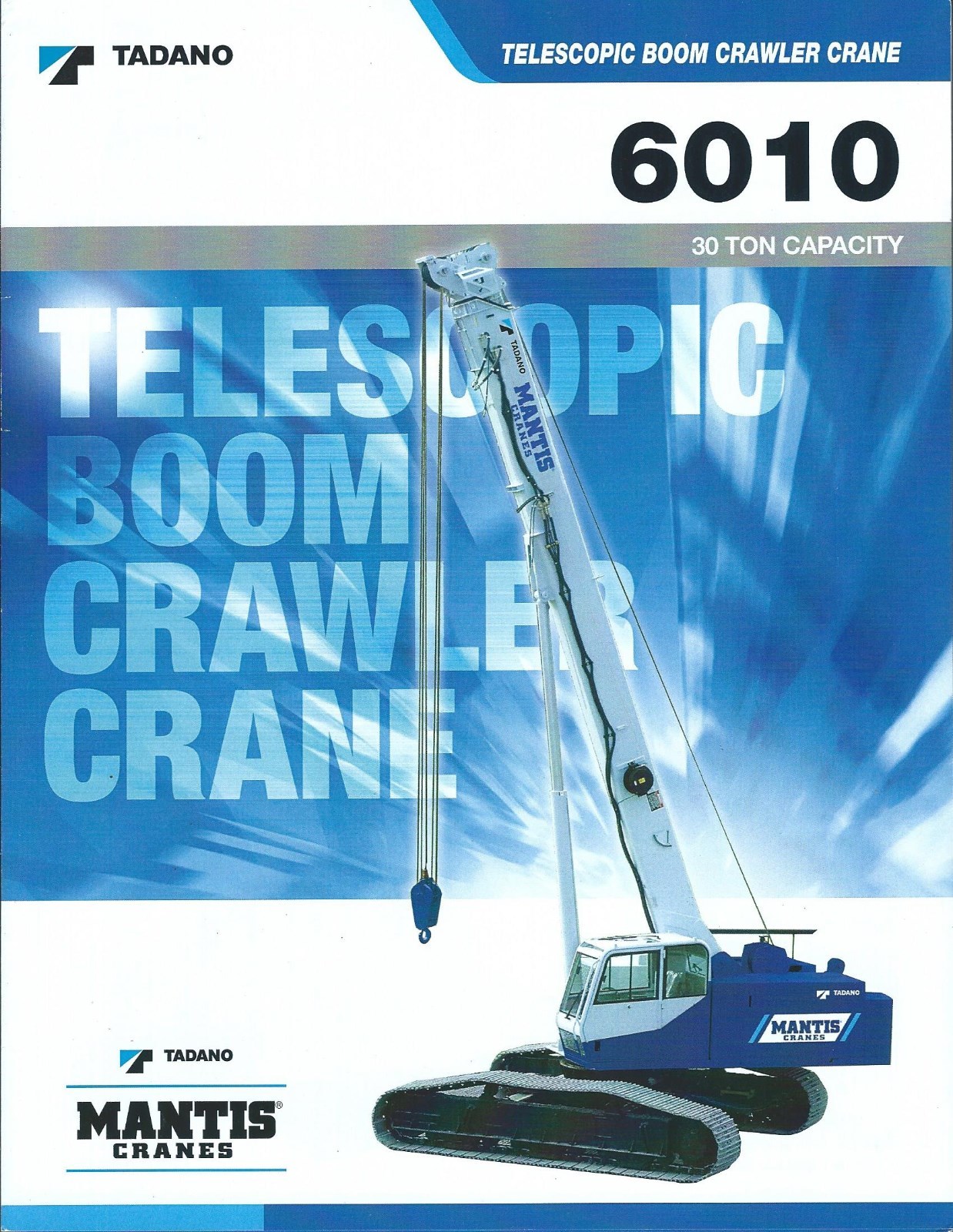 Equipment Brochure - Tadano Mantis - 6010 - Crawler Crane - c2014 ...
