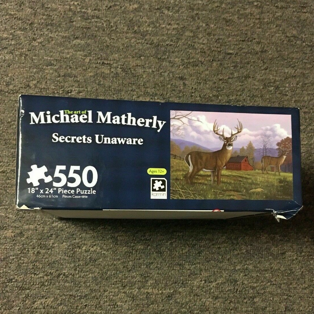 Thunder Run Puzzle 550 Pcs 18x24 12 Horses Art by Michael Matherly for ...