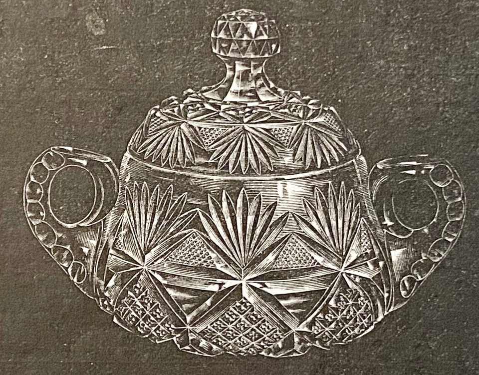Colonial Covered Sugar Bowl/Dish DORFLINGER'S American Cut Glass 1896 ...