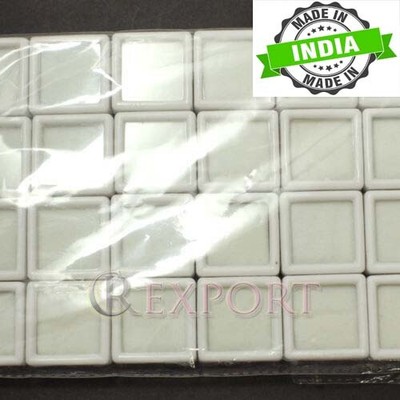 ATAR 120pc Diamond & Gems White Box Container 3x3x1.5cm Whole sale ...