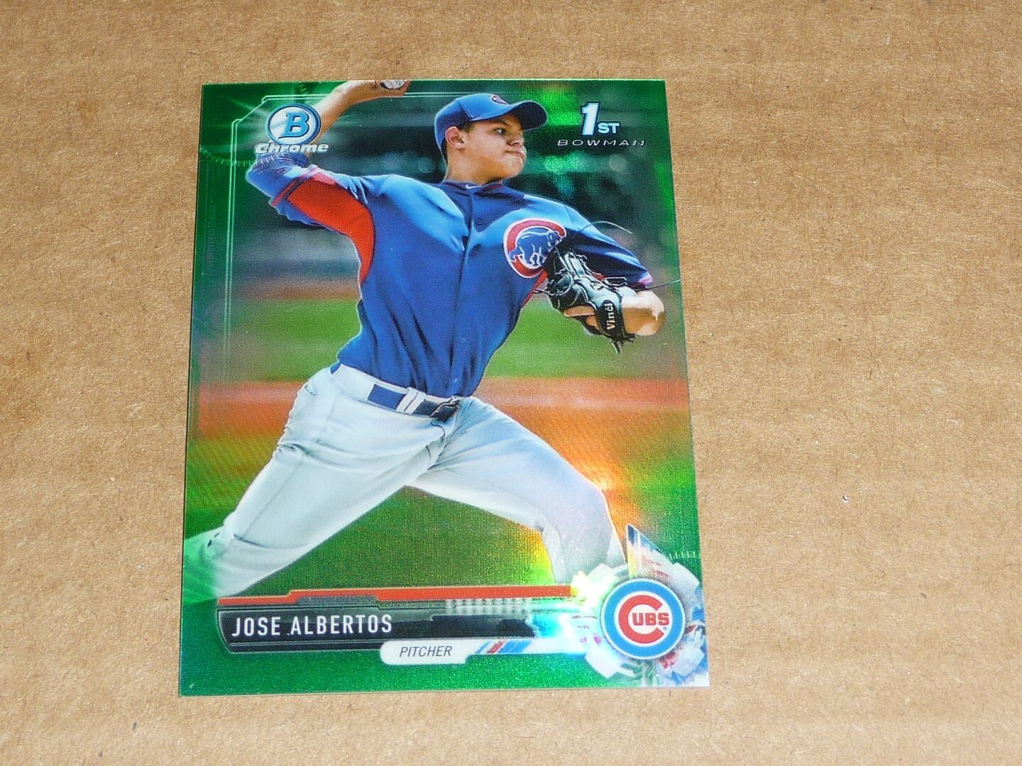 2017 Bowman Chrome MINI JOSE ALBERTOS GREEN REFRACTOR CUBS /99 M4496 | eBay