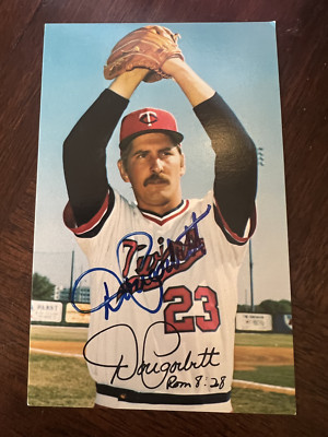 1980'S MINNESOTA TWINS DOUG CORBETT AUTH. AUTOGRAPH POSTCARD | eBay