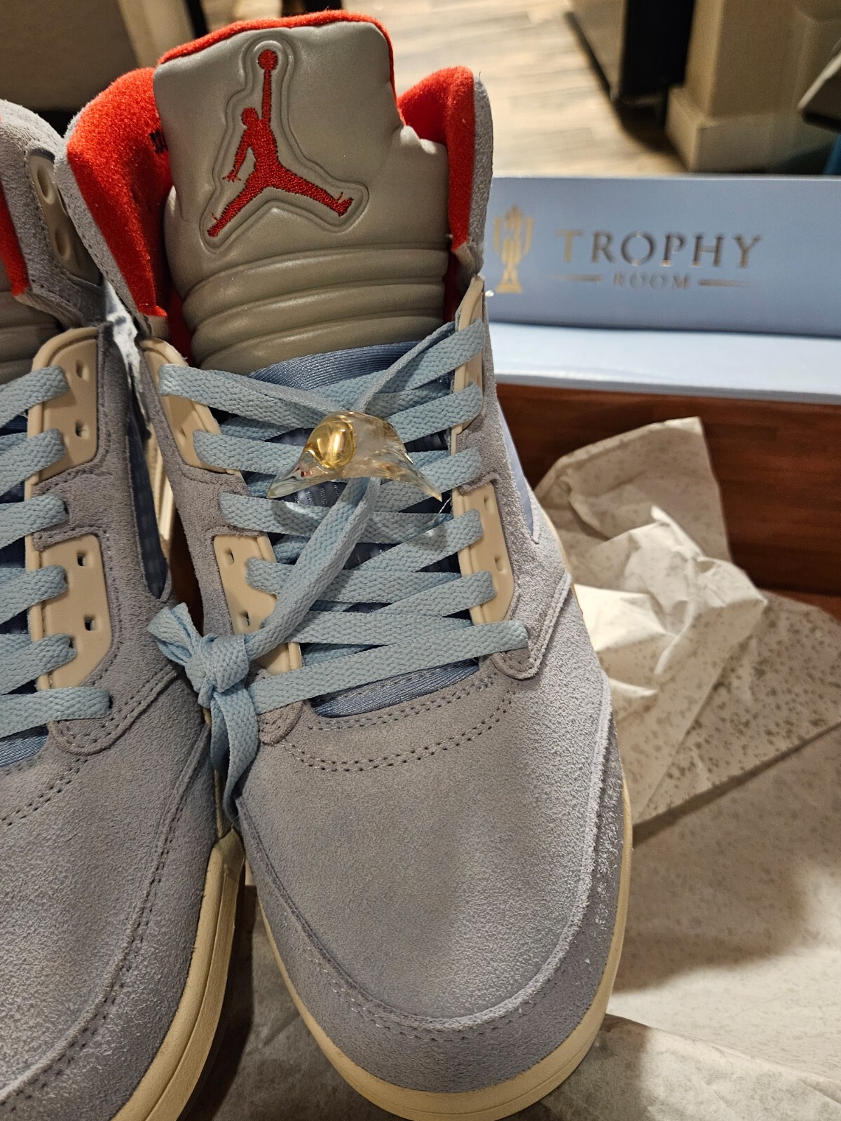 Size 11 - Trophy Room x Air Jordan 5 Retro Ice Blue 193150293863 | eBay