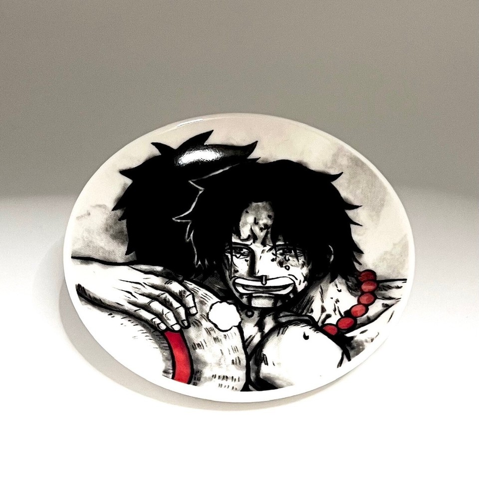 One Piece Ichiban Kuji Famous Scene Small Plate Luffy Ace Unused Bandai ...