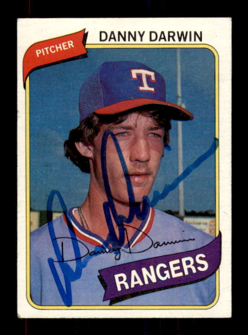 1980 Topps #498 Danny Darwin AUTOGRAPHED!!! Rangers 235655 | eBay
