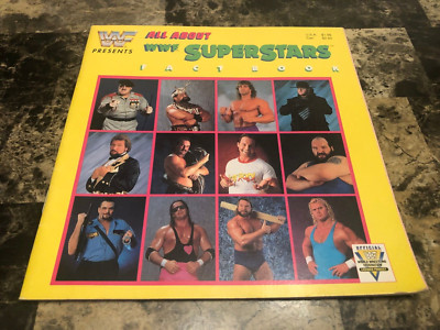 Vintage WWF All About WWF Superstars Fact Book 1991 | eBay