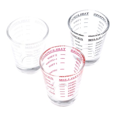 1pc 30 ML Glass Measuring Cup With Scale Shot Glass Liquid Glass Ounce ...