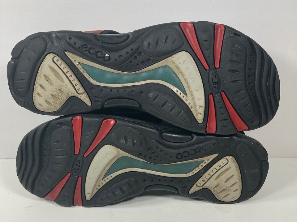 ECCO Receptor Hiking Sport Walking Sandals Tan Leather Mens Size 12 EU ...